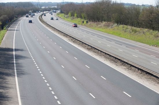 Very Quiet M25 Junction 3 Swanley Editorial Stock Photo - Stock Image ...