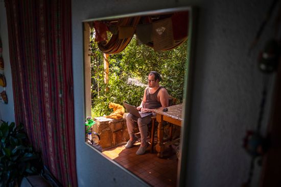 Alex Selby Sits On Balcony His Editorial Stock Photo - Stock Image ...
