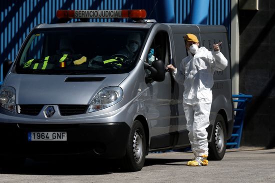 Funeral Service Workers Seen Palacio De Editorial Stock Photo - Stock ...