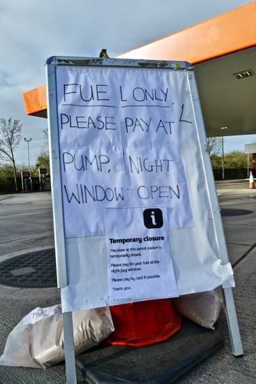 Fuel Only Sign Outside Sainsburys Petrol Editorial Stock Photo - Stock ...