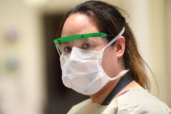 Healthcare Worker Vanessa Chang Poses Photo Editorial Stock Photo ...