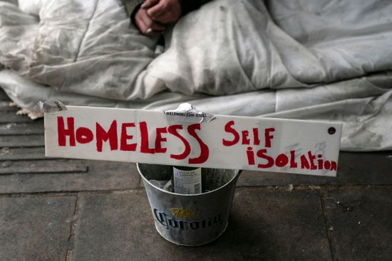 Sign Belonging Homeless Man Named Simon Editorial Stock Photo - Stock ...