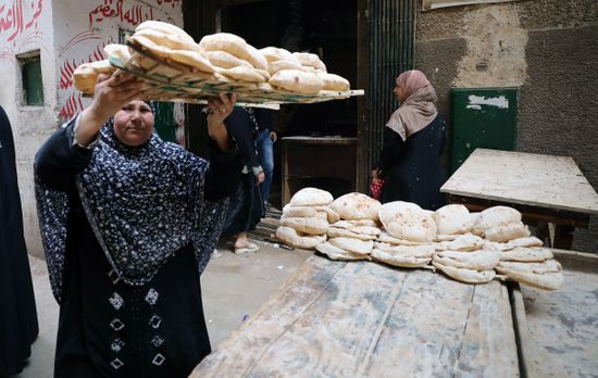Woman Buys Bread Bakery Shobra District Editorial Stock Photo - Stock ...
