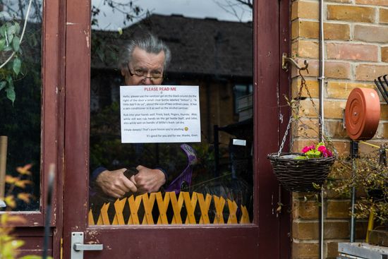Vulnerable Resident Greg Bingham Looks Out Editorial Stock Photo ...