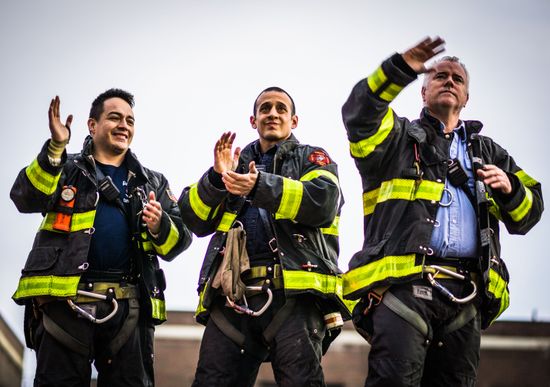 New York City Firemen Show Their Editorial Stock Photo - Stock Image ...