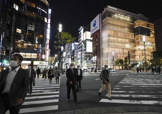 Pedestrians Walk Crossway Ginza Tokyo 03 Editorial Stock Photo - Stock ...