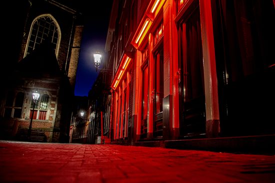 World Famous Red Light District Closed Editorial Stock Photo - Stock ...