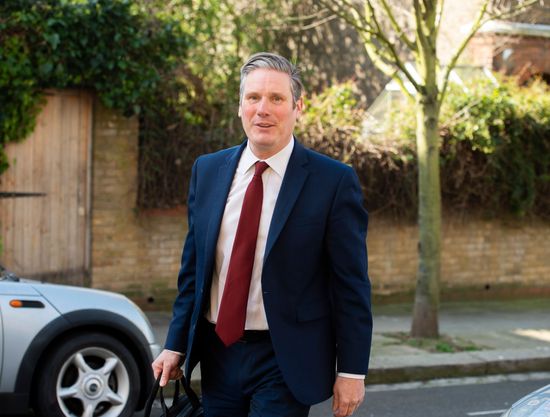 Keir Starmer Emerges His Kentish Town Editorial Stock Photo - Stock ...