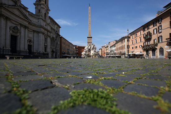 View Empty Piazza Navona Rome Some Editorial Stock Photo - Stock Image ...