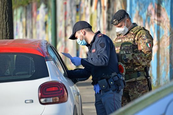 Italian Soldiers Law Enforcement Officers Carry Editorial Stock Photo ...