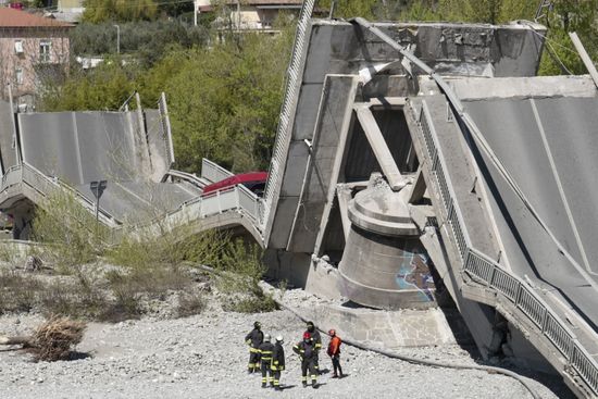 Collapsed Bridge On Provincial Road Between Editorial Stock Photo ...