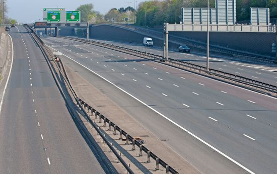 Empty Good Friday M25 Motorway Dartford Editorial Stock Photo - Stock ...