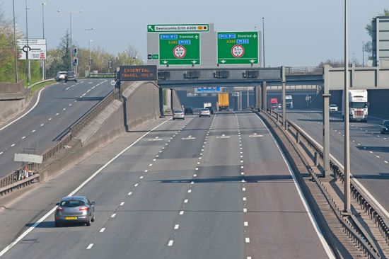 Empty Good Friday M25 Motorway Dartford Editorial Stock Photo - Stock ...