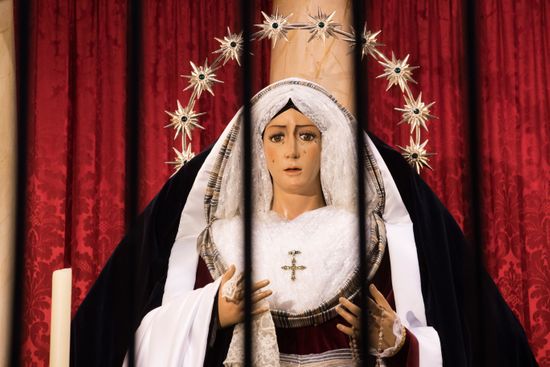 View Sculpture Virgin Mary On Float Editorial Stock Photo - Stock Image ...