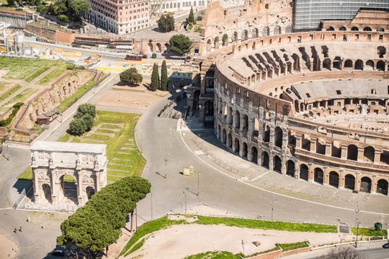 Aerial View Colosseo During Check Finance Editorial Stock Photo - Stock ...