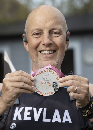 Kevin Webber Holds Home Made Medal Editorial Stock Photo - Stock Image ...