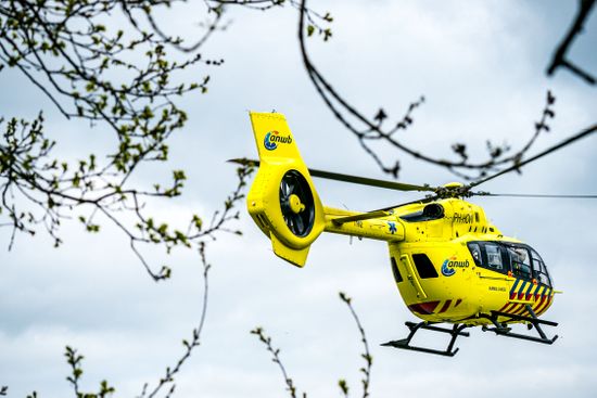 Trauma Helicopter Lifeliner 5 Transports Coronavirus Editorial Stock ...
