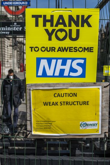 Messages Support Awesome Nhs Another Caution Editorial Stock Photo ...