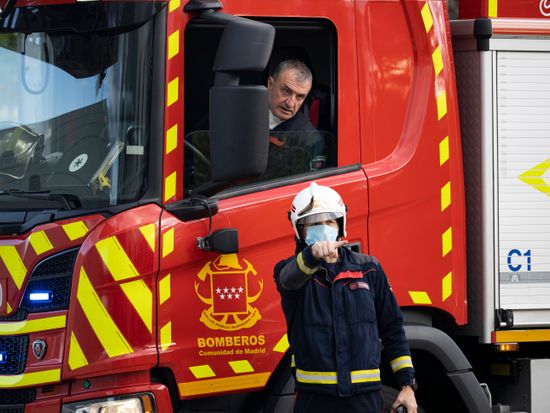 Firemen Go Hospital Every Day Give Editorial Stock Photo - Stock Image ...