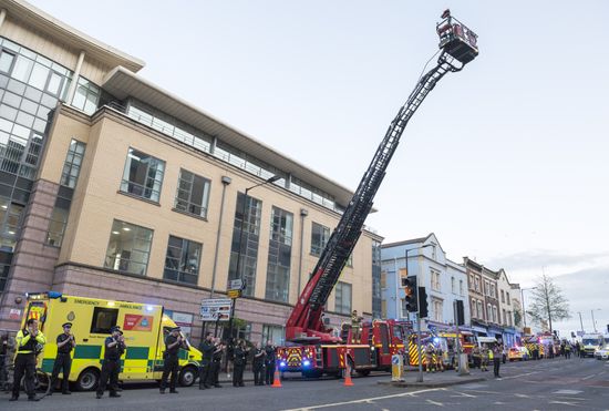 Bristol Uk Fire Engine Turntable Ladder Editorial Stock Photo - Stock ...