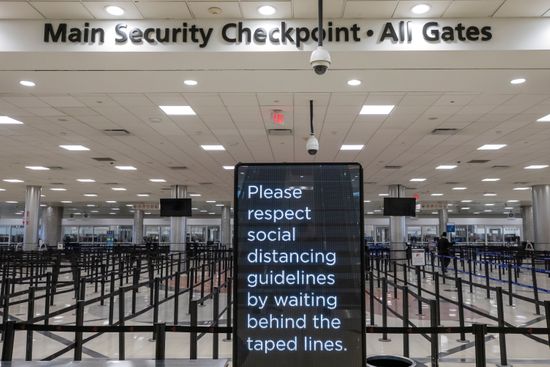 Quiet Main Tsa Security Checkpoint Very Editorial Stock Photo - Stock ...