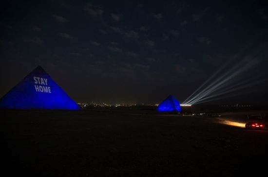 General View Giza Pyramid Lit Text Editorial Stock Photo - Stock Image ...