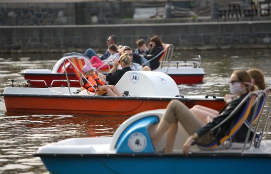 People Enjoy Leisure Time On Boats Editorial Stock Photo - Stock Image ...
