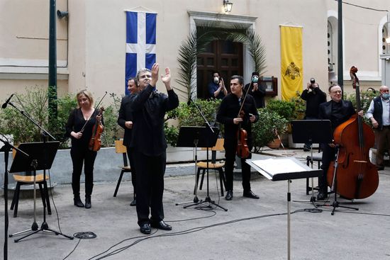 Members Symphonic Orchestra Greek Public Television Editorial Stock ...
