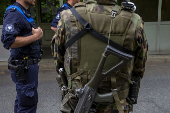 Swiss Border Guard Officers Swiss Soldiers Editorial Stock Photo ...