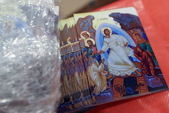 Religious Leaflets Set Be Distributed Among Editorial Stock Photo ...