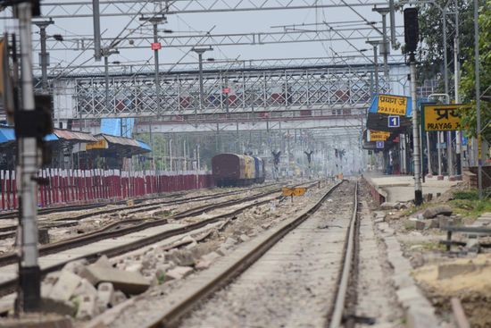 Deserted View Prayag Railway Junction During Editorial Stock Photo ...