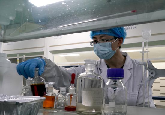 Staff Member Works Laboratory Biotechnology Company Editorial Stock ...
