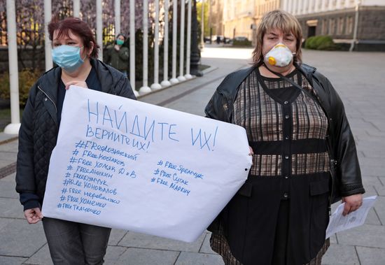 Women Face Masks Hold Placard Names Editorial Stock Photo - Stock Image ...