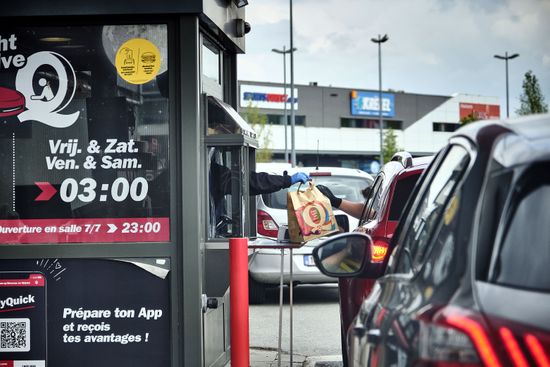 Quick Fast Food Chain Has Reopened Editorial Stock Photo - Stock Image ...