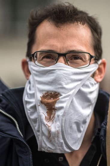 Participant Wears Underpants Protective Face Mask Editorial Stock Photo ...