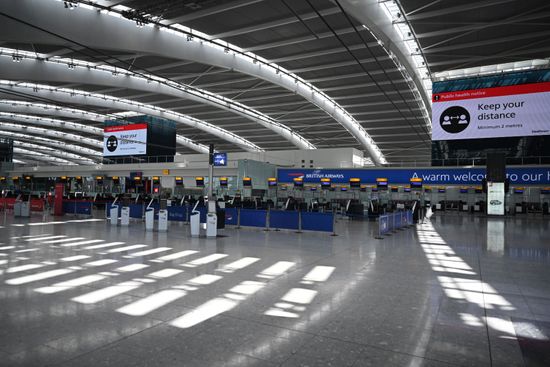 Empty Terminal 5 Heathrow Airport Britain Editorial Stock Photo - Stock ...