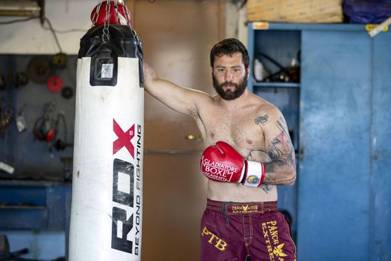 Italian Boxer Valerio Bernasconi Trains His Editorial Stock Photo ...