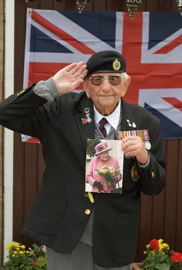Dday Veteran Don Sheppard Celebrates His Editorial Stock Photo - Stock ...