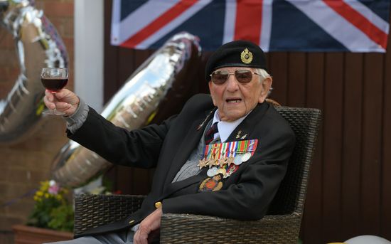 Dday Veteran Don Sheppard Celebrates His Editorial Stock Photo - Stock ...