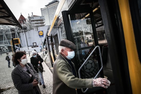 People Get On Bus Sete Rios Editorial Stock Photo - Stock Image ...