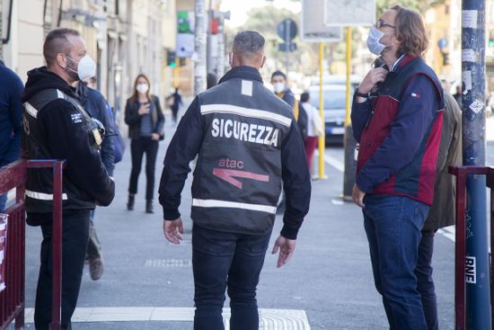 Atac Security Man Checks Flow Passengers Editorial Stock Photo - Stock ...
