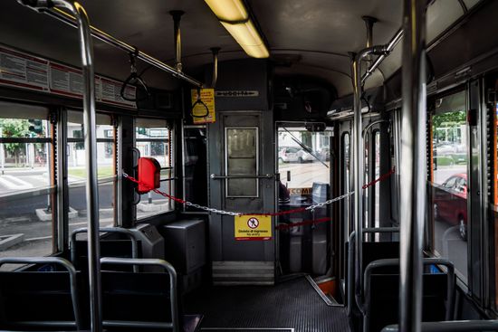Tram Indications Safety Rules During First Editorial Stock Photo ...