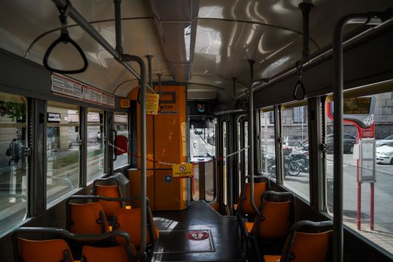 Tram Indications Safety Rules During First Editorial Stock Photo ...