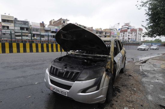 View Car Gutted Fire During Lockdown Editorial Stock Photo - Stock ...