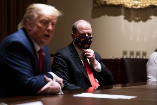 Governor Jared Polis Democrat Colorado Mask Editorial Stock Photo ...