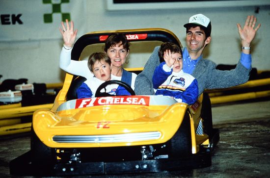 Damon Hill Wife Georgie Sons Joshua Editorial Stock Photo - Stock Image ...