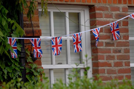 Crumpled Union Flags Union Jacks Draped Editorial Stock Photo - Stock ...