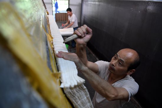 Worker China Xuan Paper Co Ltd Editorial Stock Photo - Stock Image ...