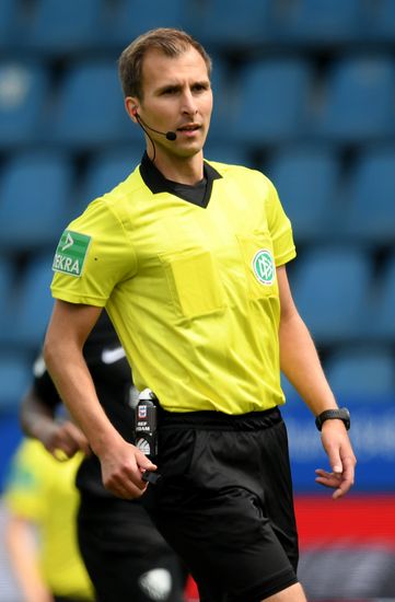 Referee Florian Heft Reacts During German Editorial Stock Photo - Stock ...