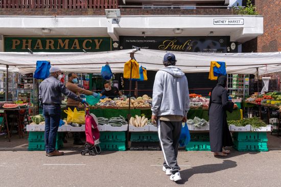 Grocery Stalls Watney Market East London Editorial Stock Photo - Stock ...